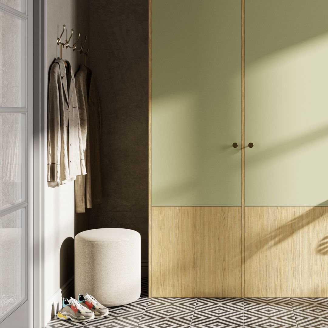 Platsa closet with dividers